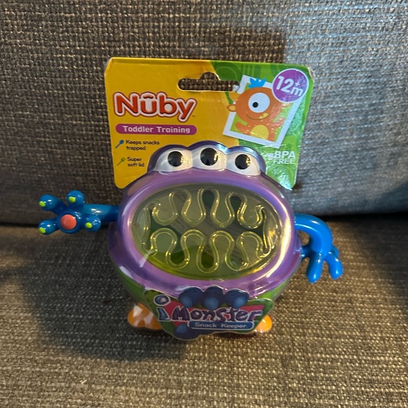 Nuby | Toys | Nuby Monster Snack Keeper Blue And Green | Poshmark